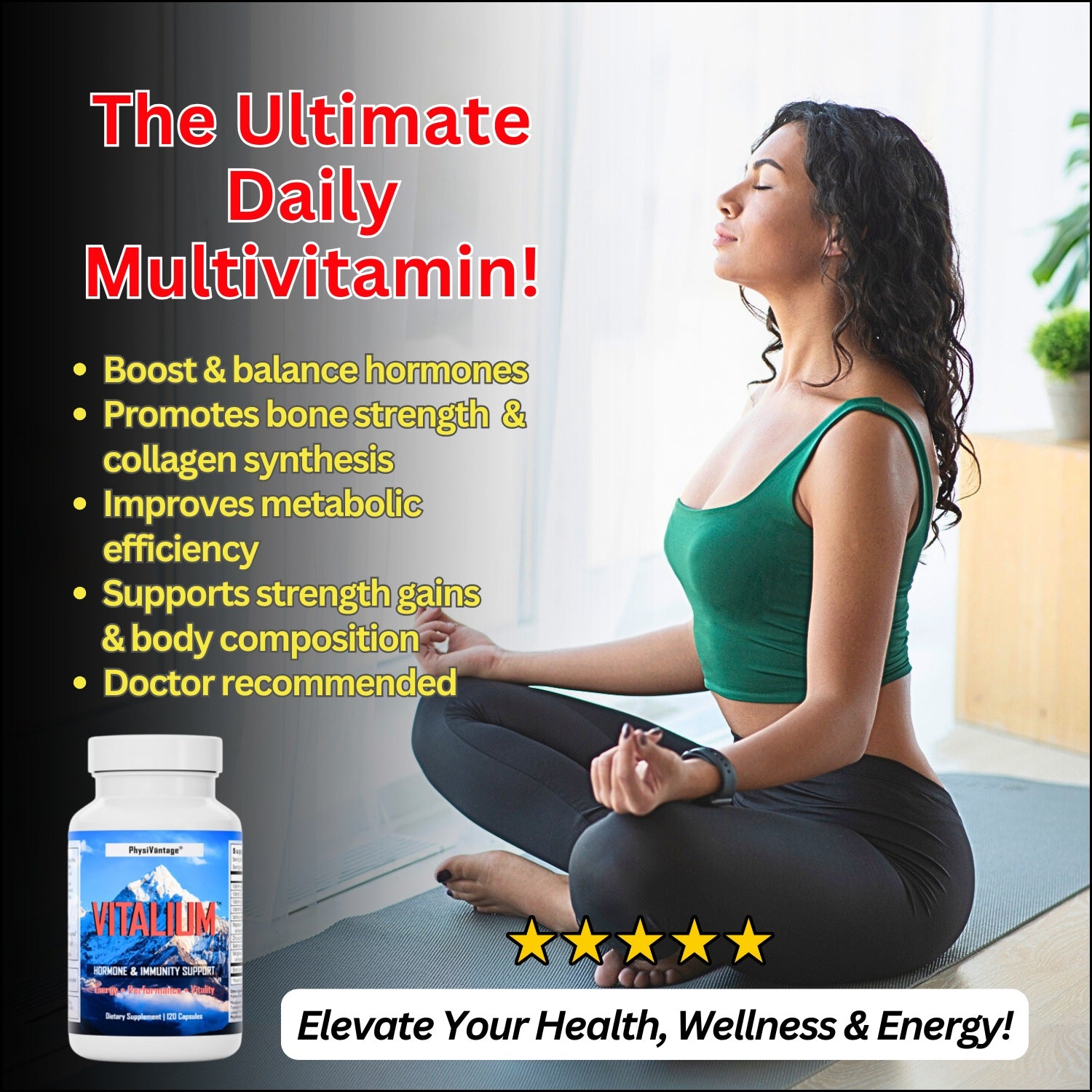 VITALIUM™ Daily Supplement (Hormone, Metabolism, and Immunity Support ...